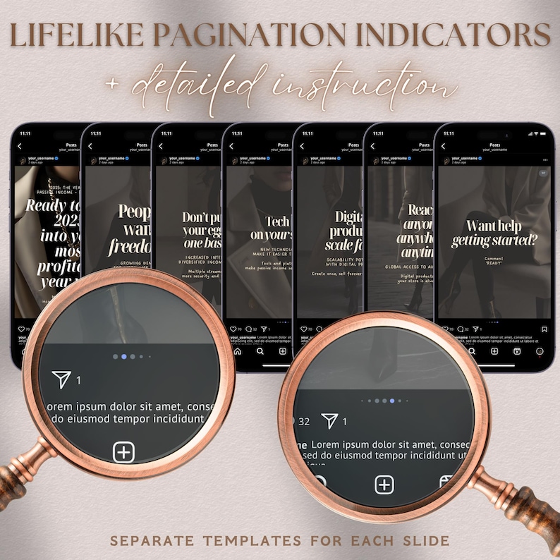 Instagram Carousel Post Mockup Template Editable Carousel Mock-up ...