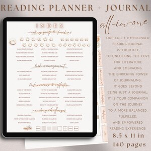 Reading Journal Digital, Daily Reading Log, Cozy Bookish Planner, Home ...