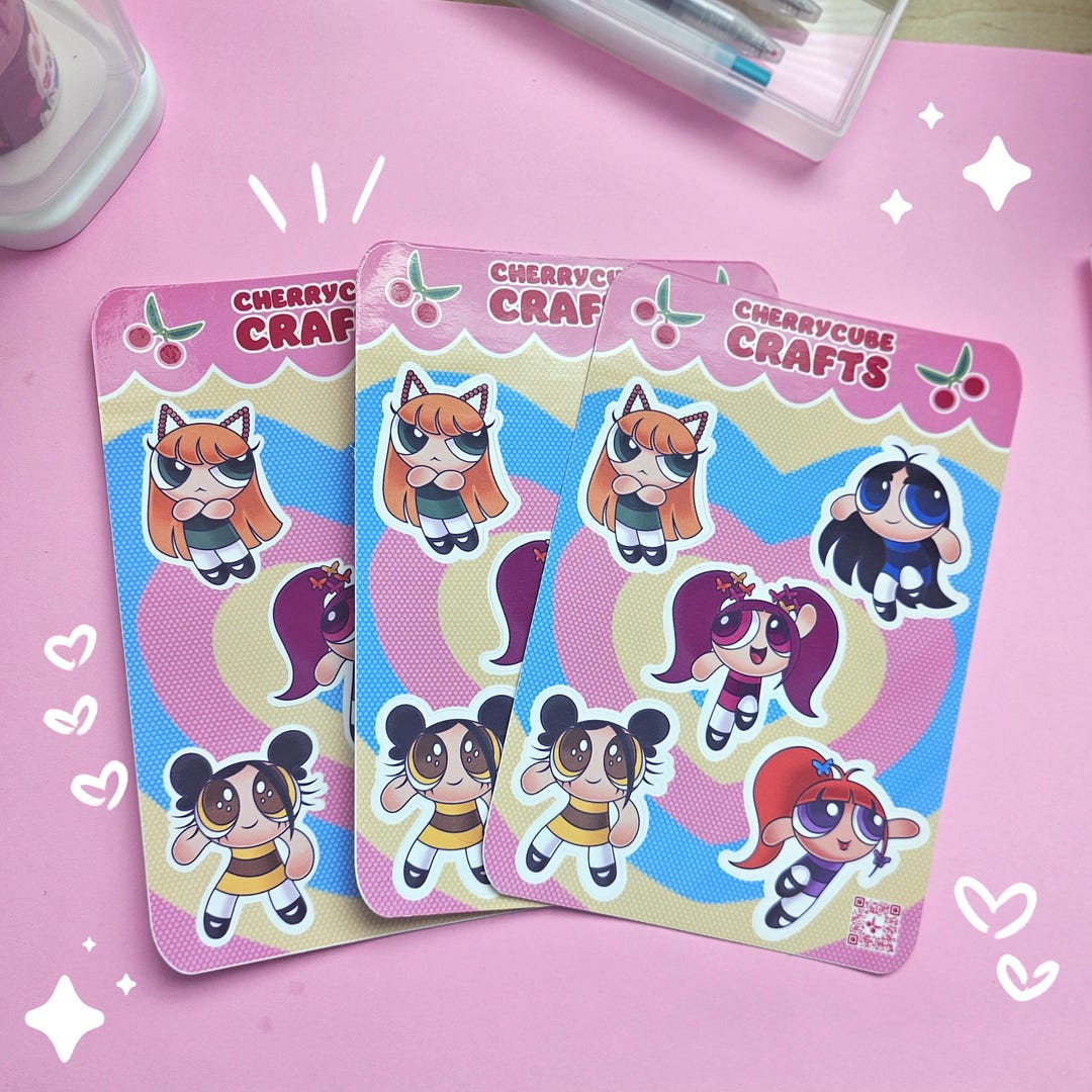 New Jeans PPG Sticker Sheet | KPOP Stickers, Hanni, Minji, Haerin ...