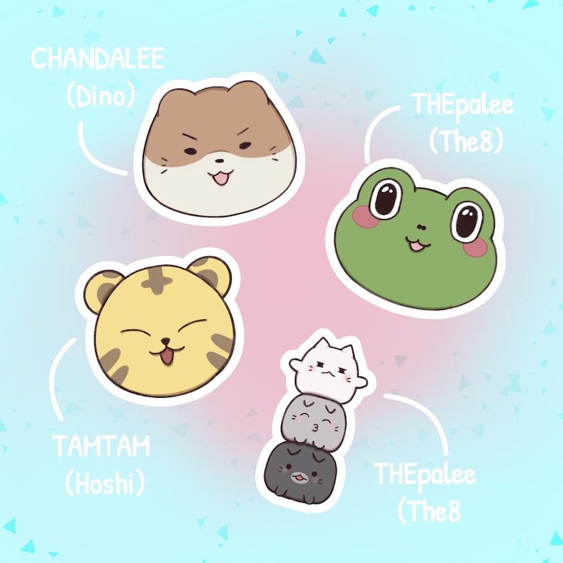 Seventeen? Miniteen!? Friends! Stickers | KPOP, Seventeen, Svt, Animal ...