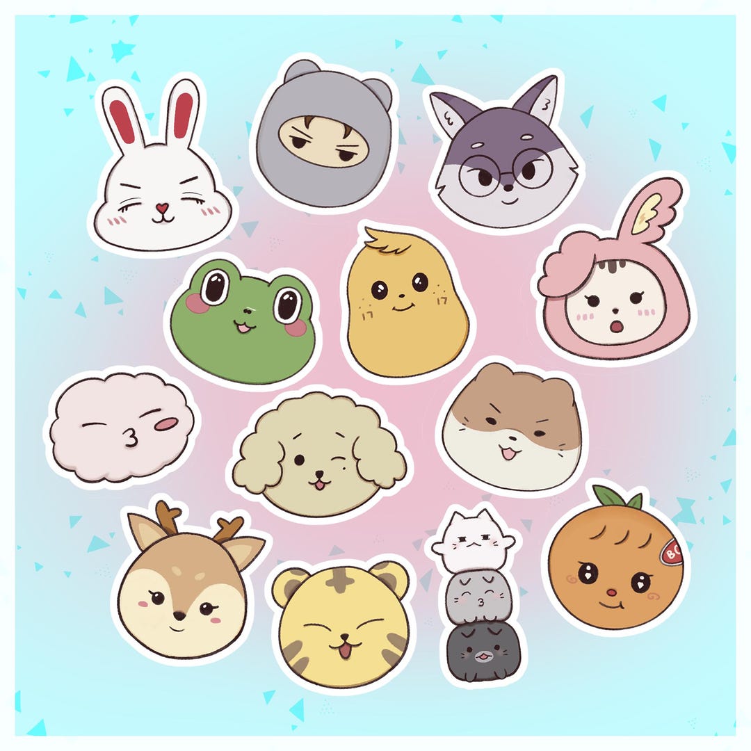 Seventeen? Miniteen!? Friends! Stickers | KPOP, Seventeen, Svt, Animal ...