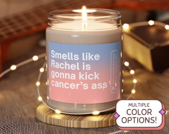 Kicking Cancers Ass Scented Soy Candle, 9oz - Etsy