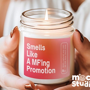 Smells Like A Mf'ing Promotion Soy Wax Candle, Promotion Candle Gift ...