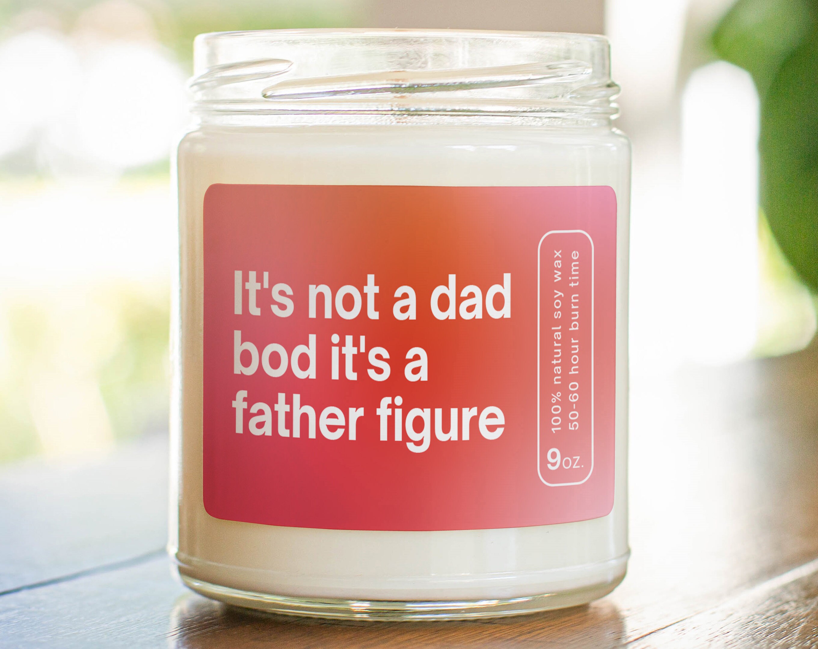 It's Not a Dad Bod It's a Father Figure Funny Candle - Etsy
