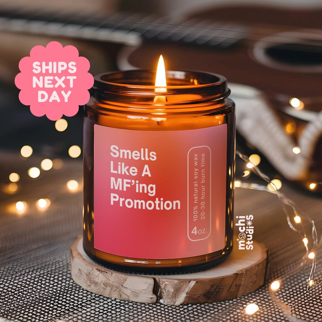 Smells Like A Mf'ing Promotion Soy Wax Candle, Promotion Candle Gift ...