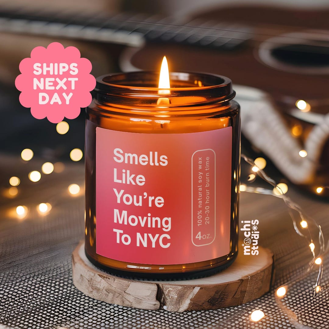 Smells Like You're Moving to NYC, Moving to NYC Gift, New York City ...