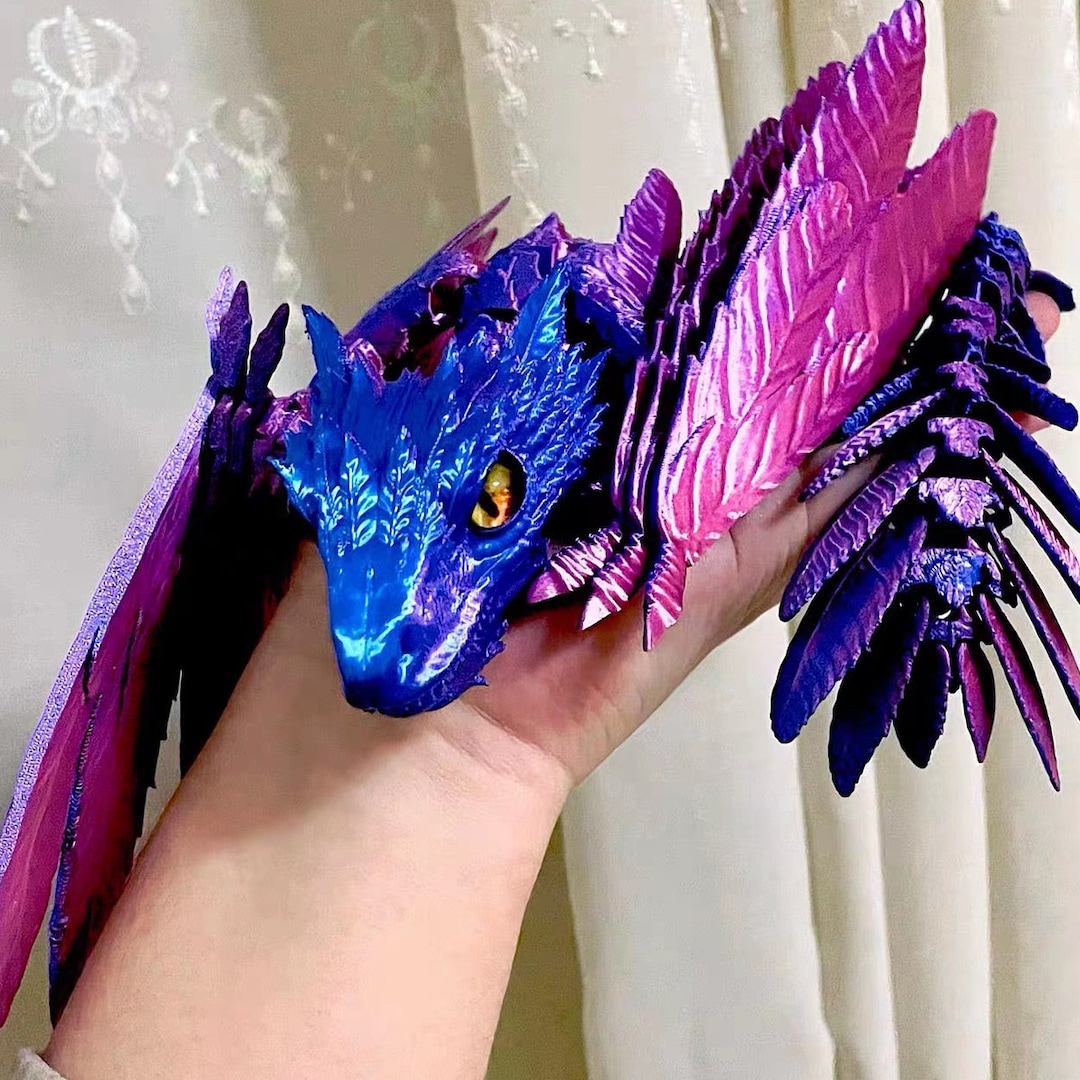3d Printed Dragon,flexi Toys, Articulated Winged Dragon，flexi Toys ...