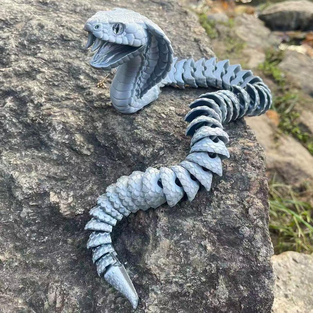3D Printed Cobra/articulated Toy/dragon Snake/children's Toy/flexible ...
