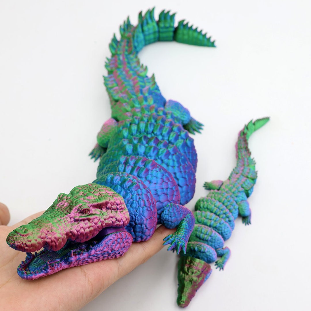 Articulated Crocodile /flexible Crocodile Fidget Toy/playful Crocodile ...