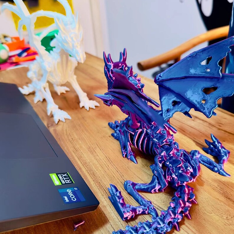 Articulated Dragon/3dprinted Sensory Stress Fidget/fidget Dragon Fidget ...