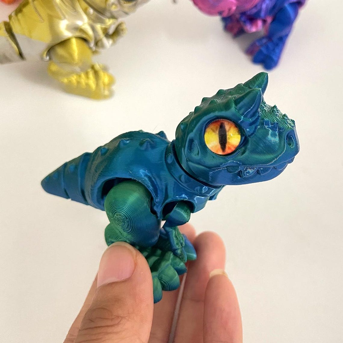 3d Printed Carnotaurus/tiny Carnotaurus/ Articulated Carnotaurus/flexi ...