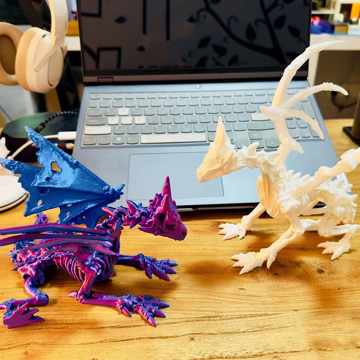 Articulated Dragon/3dprinted Sensory Stress Fidget/fidget Dragon Fidget ...