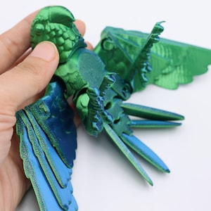 Articulated Parrot/articulated Bird/3d Printed Fidget Toy/desktop ...