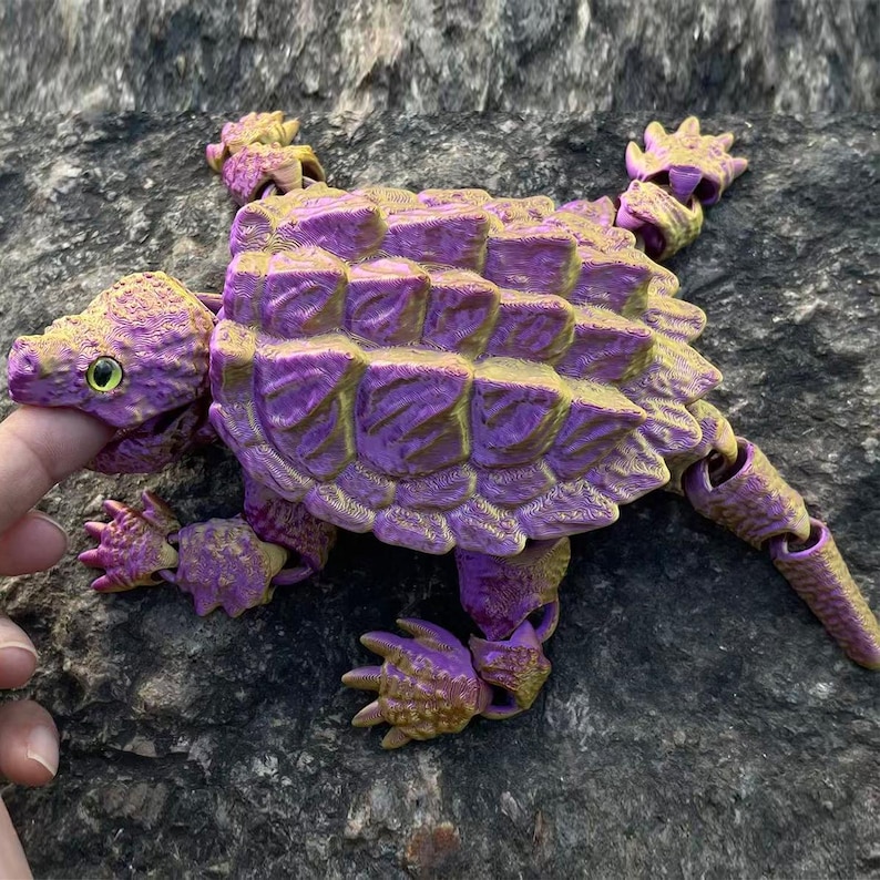 Alligator Snapping Turtle/3d Printed Articulated Turtle/multicolor ...