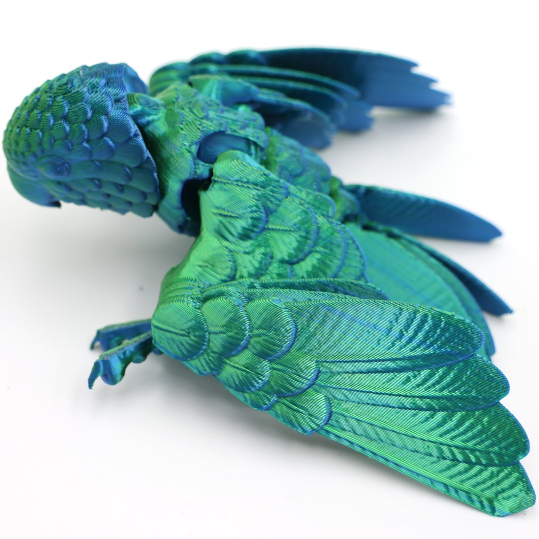 Articulated Parrot/articulated Bird/3d Printed Fidget Toy/desktop ...