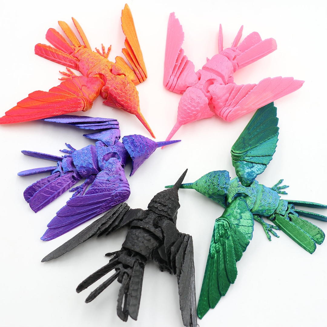Small Hummingbird Figure/articulated Bird Fidget Toy/flexi Bird/gifts ...