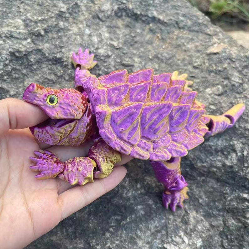 Alligator Snapping Turtle/3d Printed Articulated Turtle/multicolor ...