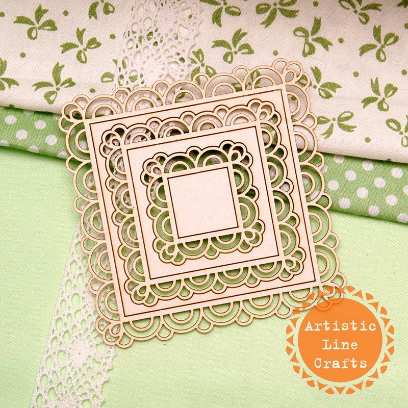 Lace Square Wedding Frames SVG Cut File (digital Download) - Etsy UK