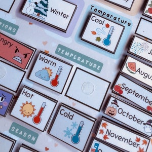 Daily Calendar for Kids Visual Morning Board Nursery Homeschool ...
