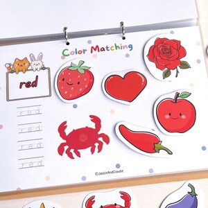 Color Busy Book Preschool Printable Montessori Toddler Activity Book ...