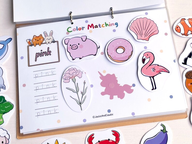 Color Busy Book Preschool Printable Montessori Toddler Activity Book ...