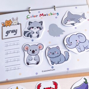 Color Busy Book Preschool Printable Montessori Toddler Activity Book ...