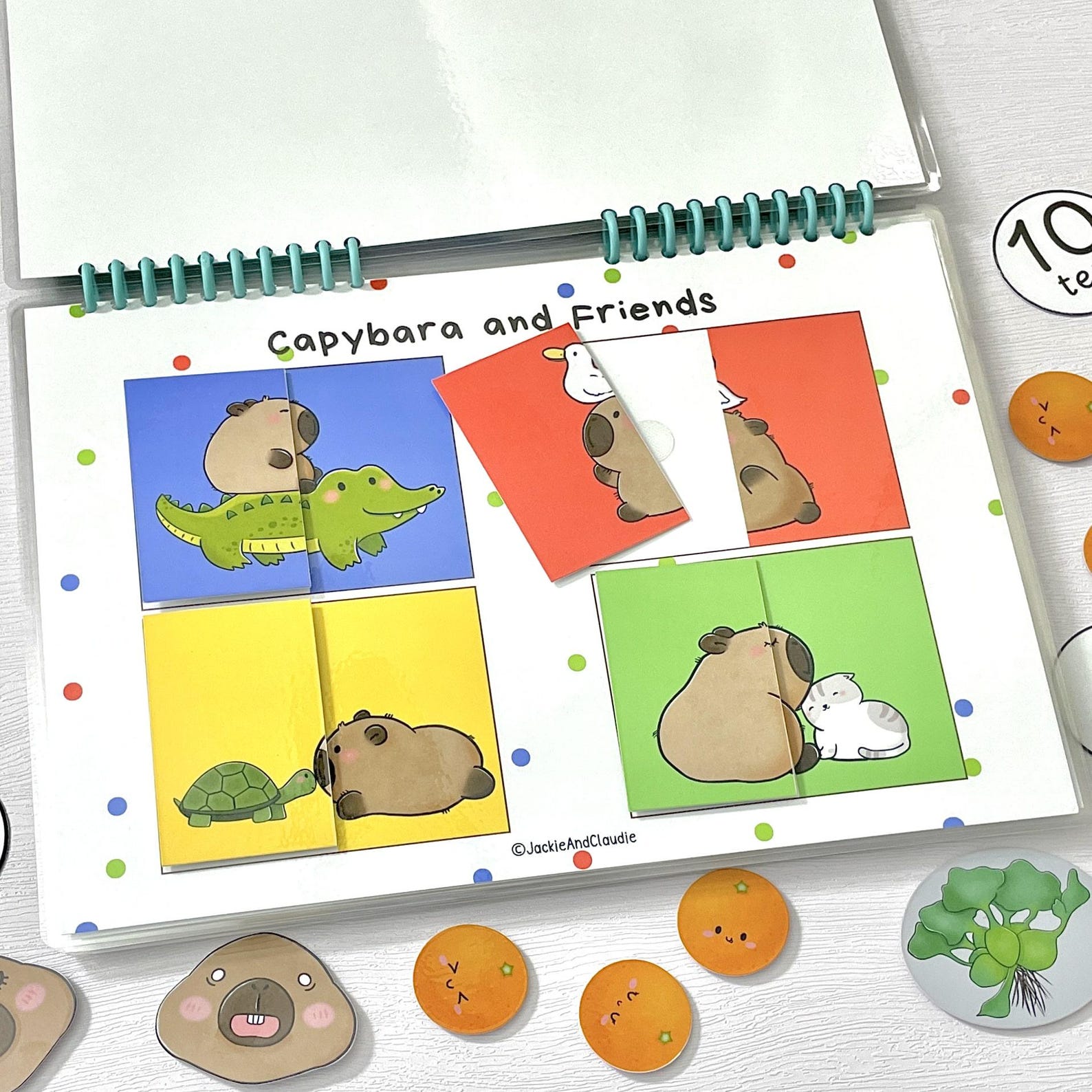 Capybara Busy Book Homeschool Activities Learning Bundle Emotions ...