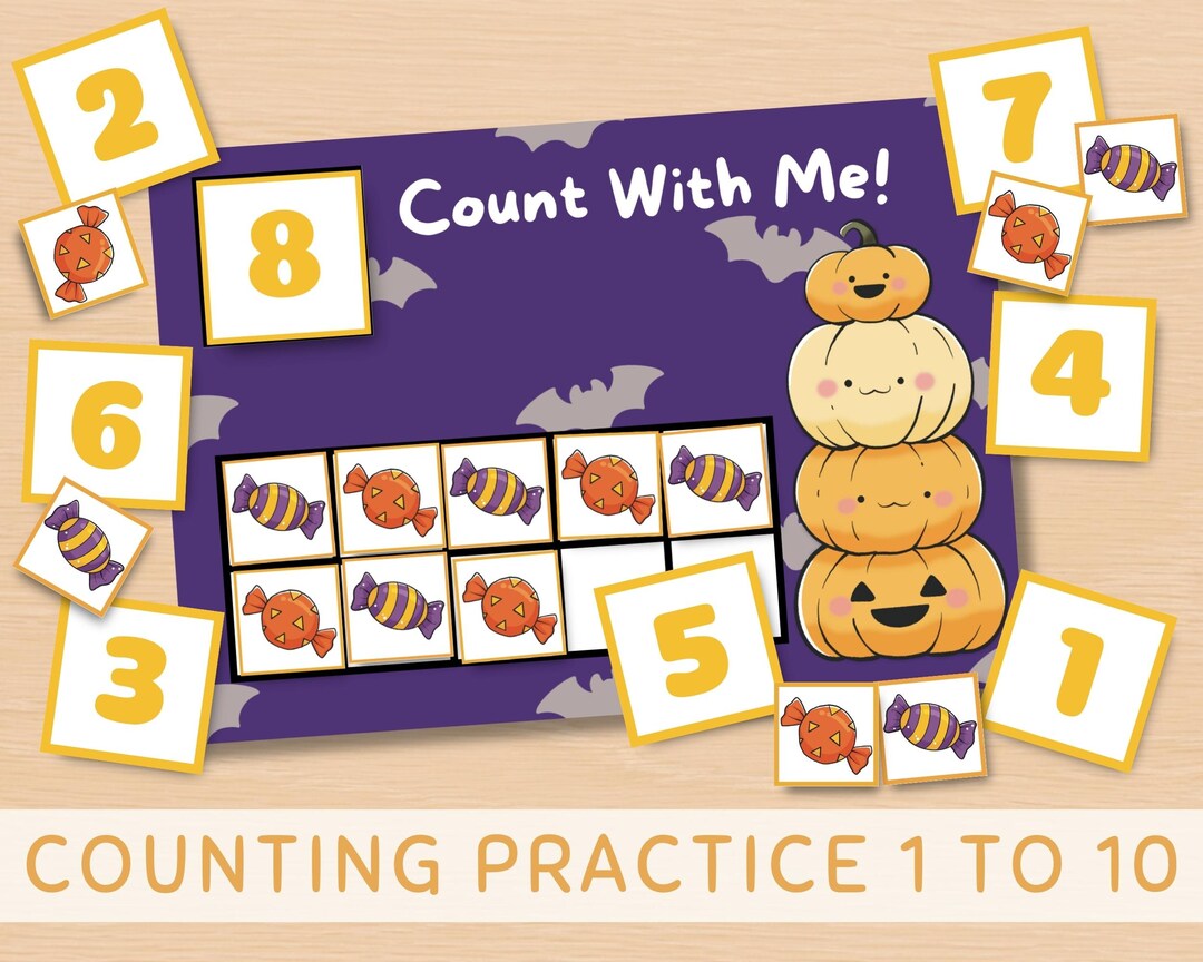 Printable Counting Practice 1 to 10 Toddler Activities Math - Etsy