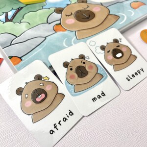 Capybara Busy Book Homeschool Activities Learning Bundle Emotions ...