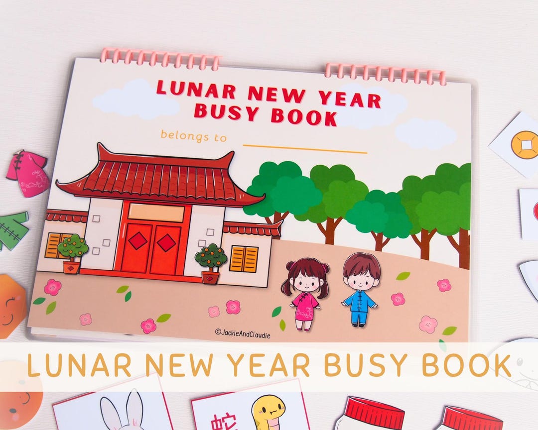 Lunar New Year Busy Book Chinese Toddler Preschool Learning Printable ...