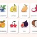 Fruits Cards Montessori Flashcards Preschool Educational Printable ...