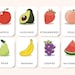 Fruits Cards Montessori Flashcards Preschool Educational Printable ...