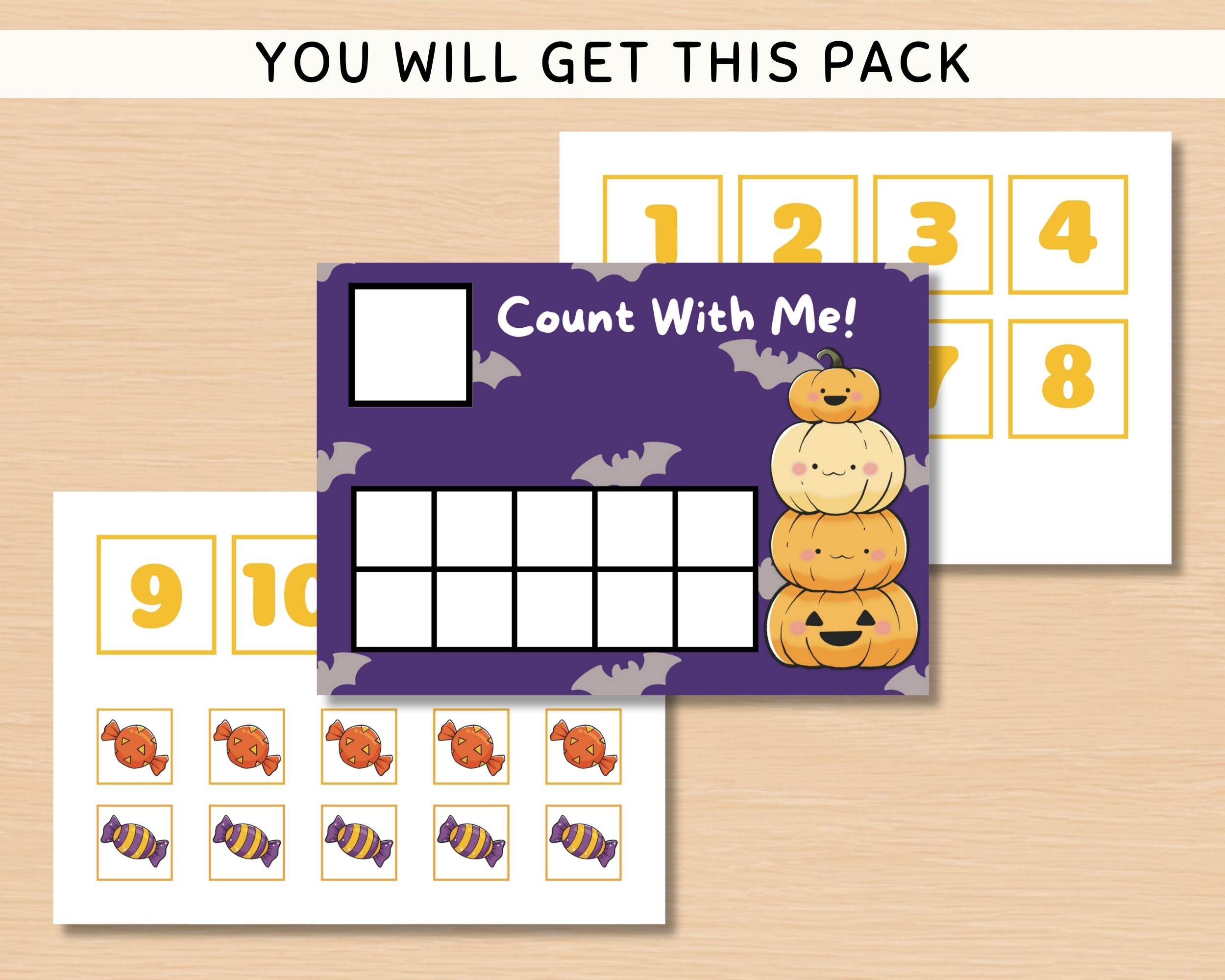 Printable Counting Practice 1 to 10 Toddler Activities Math Preschool ...