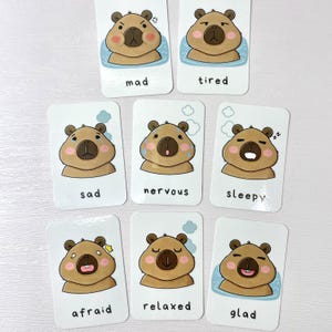Capybara Emotions Activity for Kids Printable Montessori Toddler ...