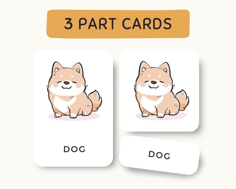 12 Chinese Zodiac Animal Cards Montessori Flashcards Preschool ...