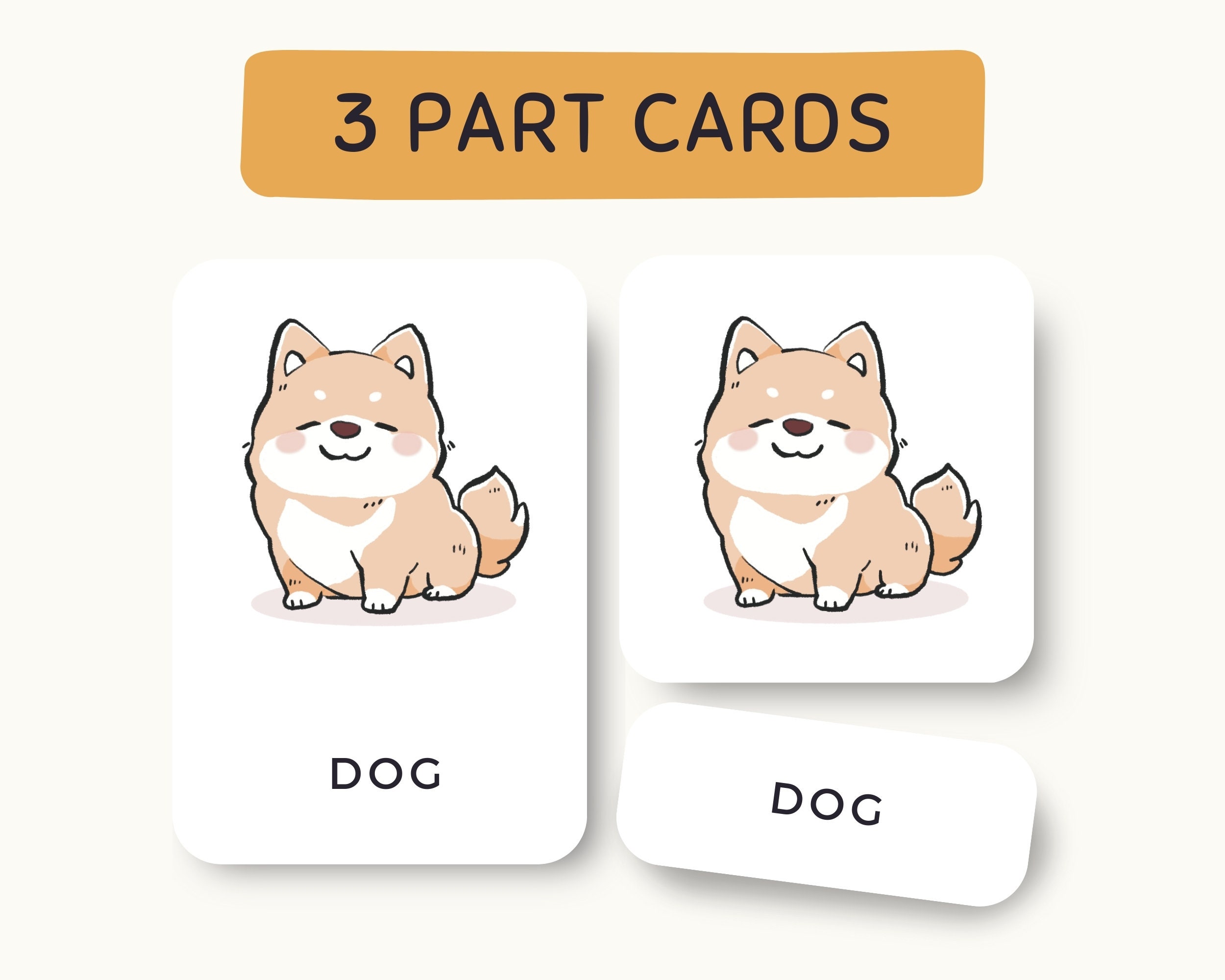 12 Chinese Zodiac Animal Cards Montessori Flashcards Preschool ...