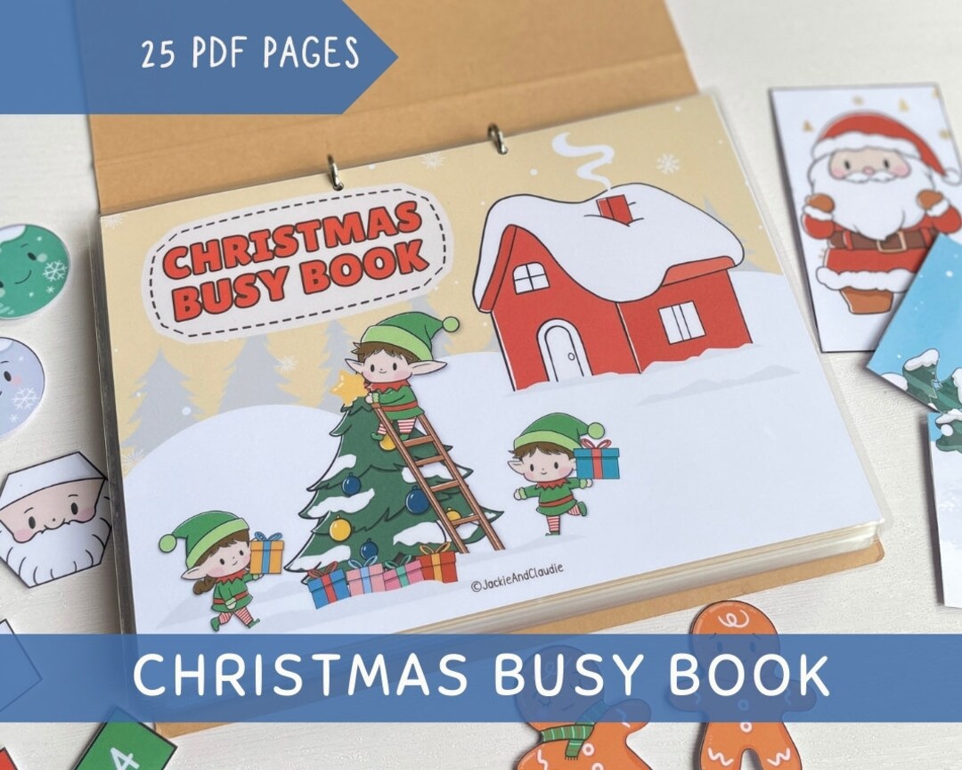 Christmas Busy Book for Preschool Printable Homeschool Resources ...