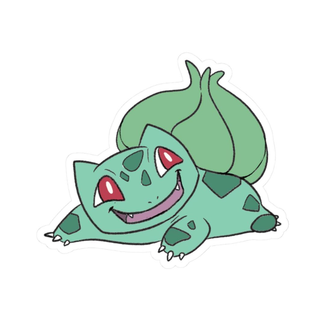 Starter Bulbasaur Sticker, Laptop Decal, Car Bumper Sticker, Notebook ...