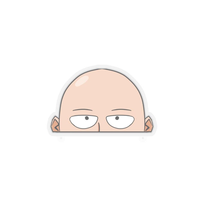 Saitama One Punch Man Sticker, Laptop Decal, Car Bumper Sticker ...