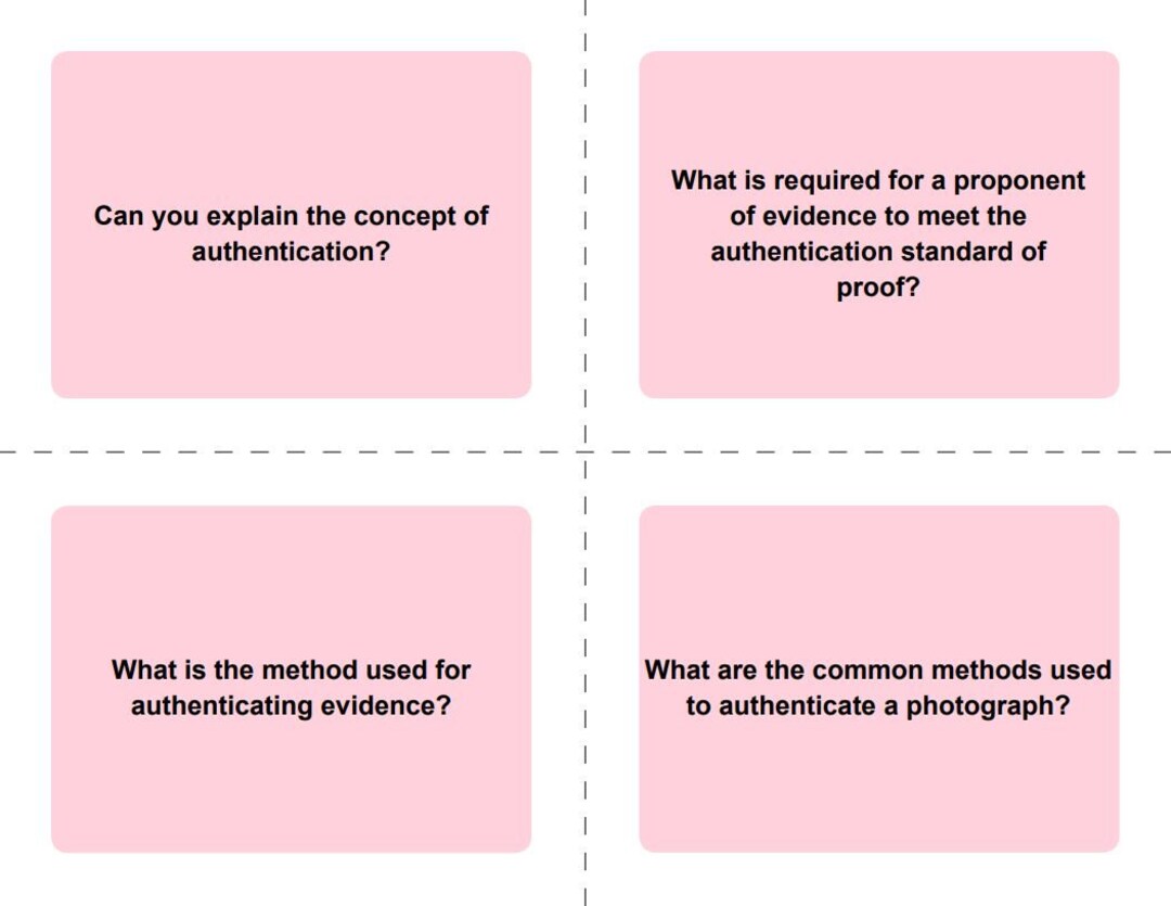 Bar Exam Flashcards Evidence, Printable, Instant Download, PDF - Etsy UK