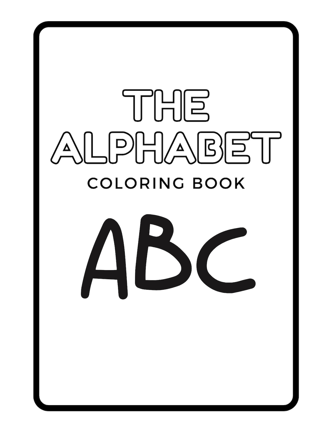 Alphabet Coloring Book| ABC Coloring Book| Kids Coloring Book ...
