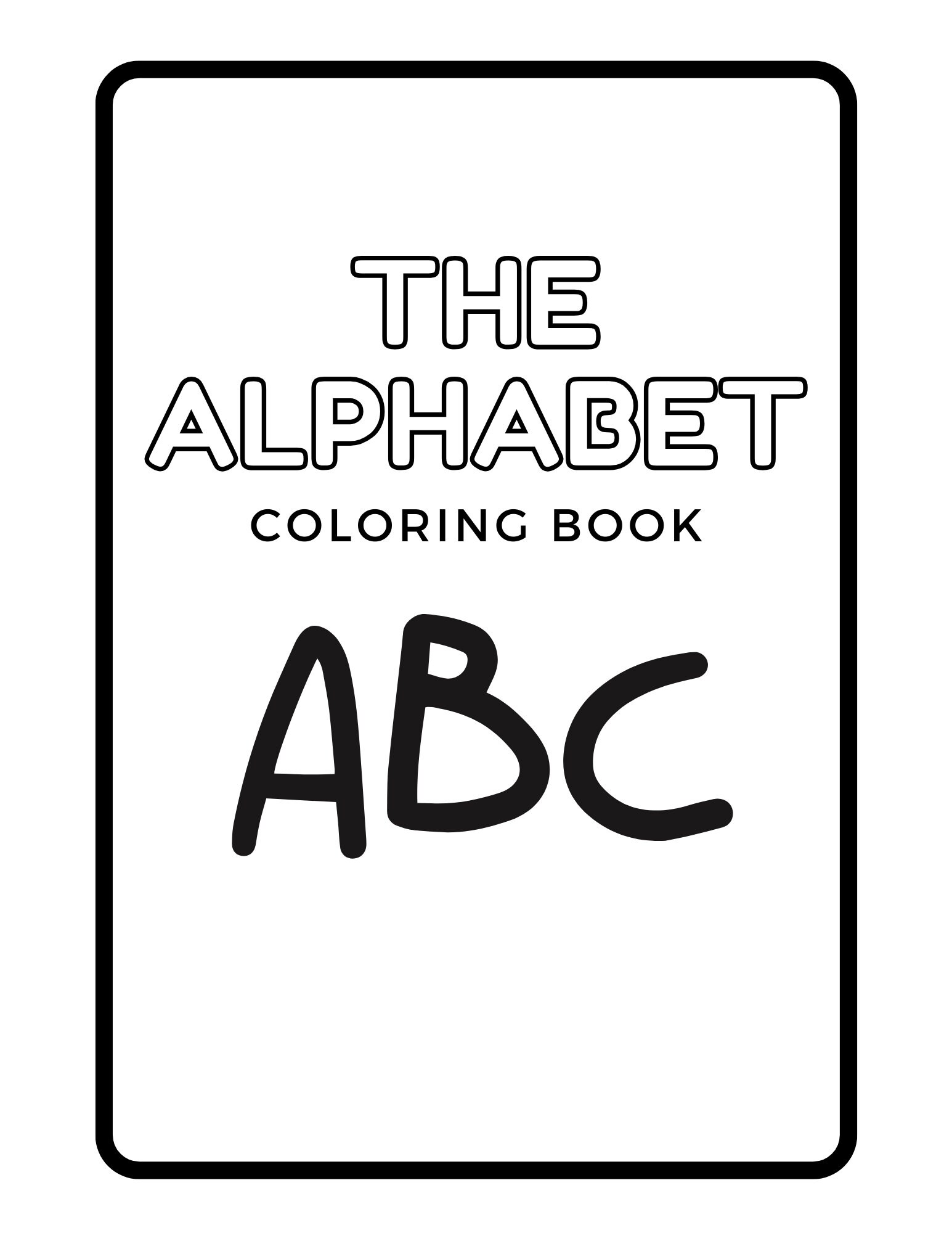 Alphabet Coloring Book ABC Coloring Book Kids Coloring Book Printable ...