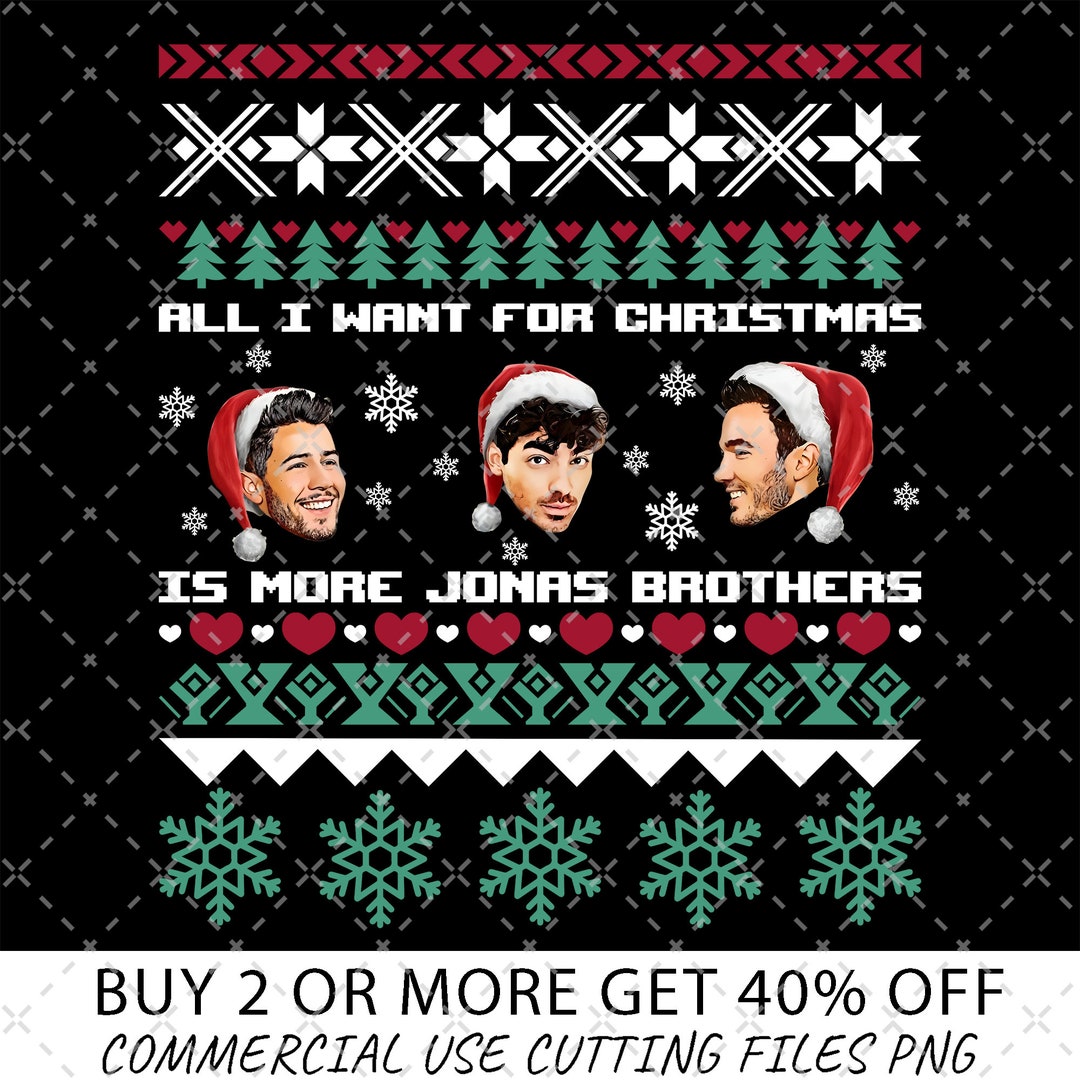 Jonas Brothers Christmas Digital File All I Want for - Etsy