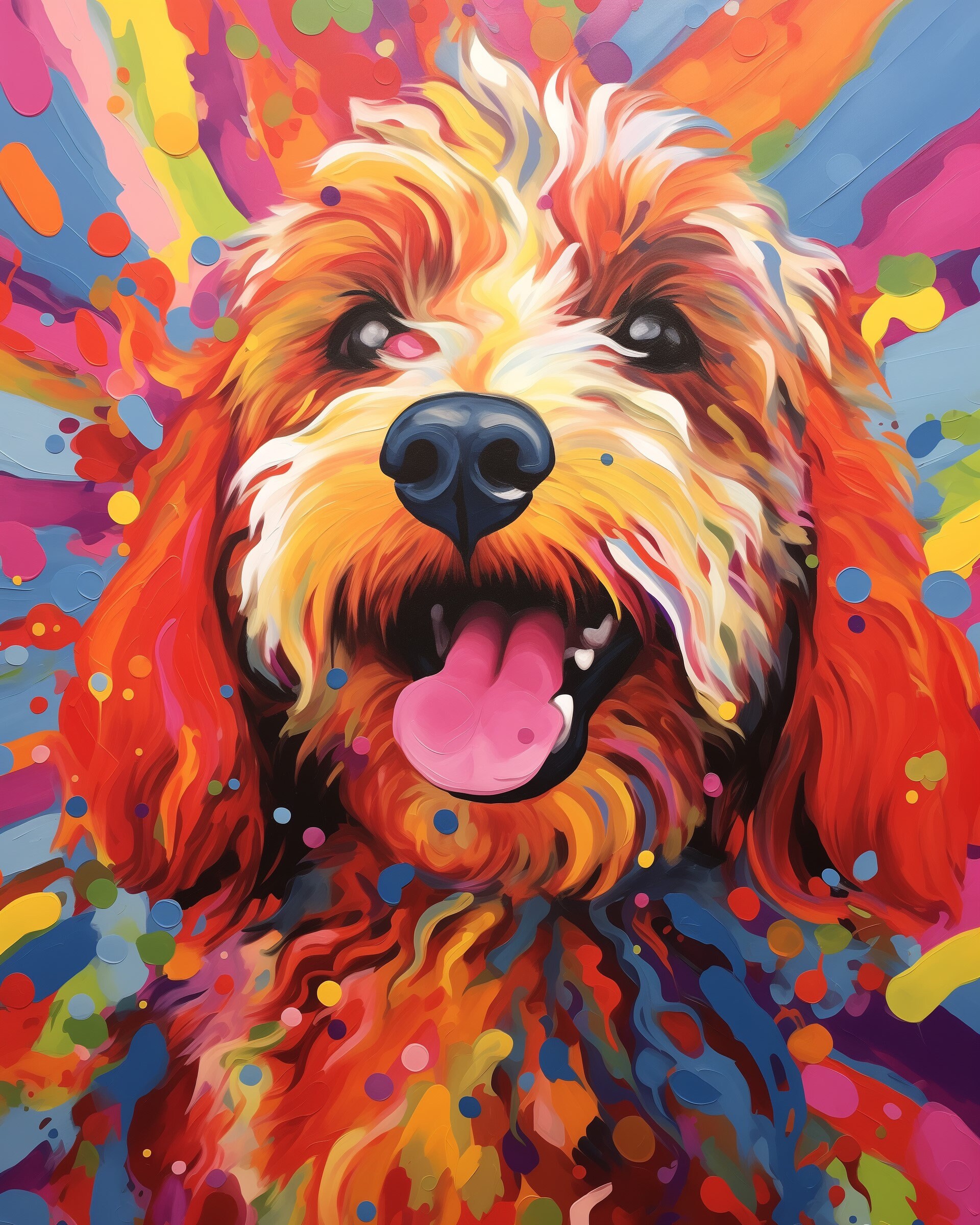 Poster Cavapoo Dog Funny Wall Artwork Dog Owner Gift for Him Cosy ...