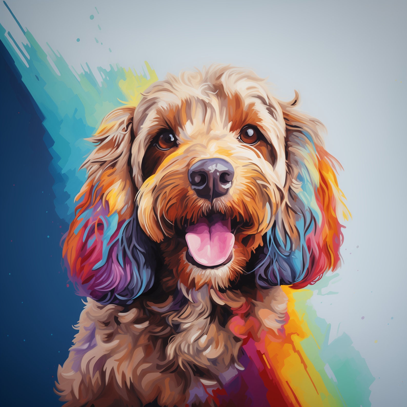 Cockapoo Dog Digital Image Cockapoo Dog Clip Art Dog Print Dog - Etsy