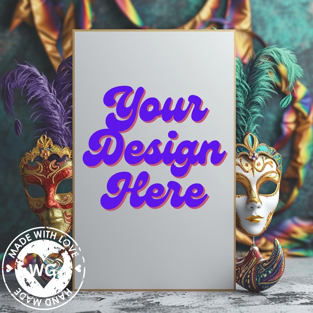 Easel Mockup, Mardi Gras Sign Mockup Image, Welcome Sign Mockup, Party ...