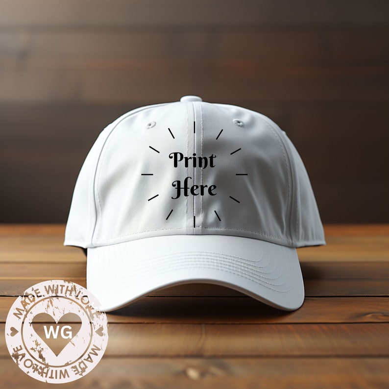 Baseball Hat Mockup White Baseball Cap Mockup White Cap Mockup Baseball Cap Template Baseball ...