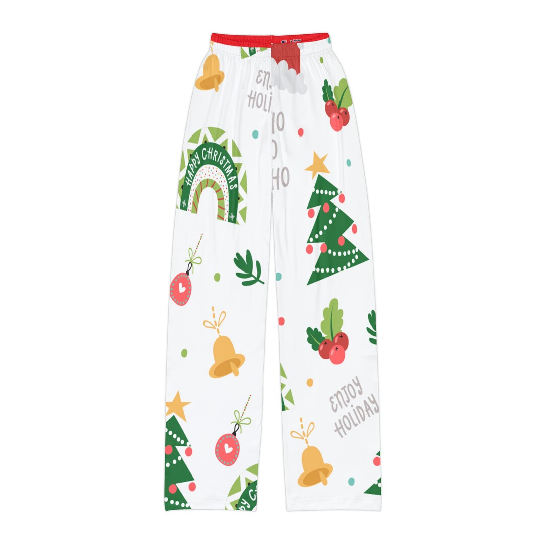 Kids Festive Season Pajama Christmas Pants AOP - Etsy