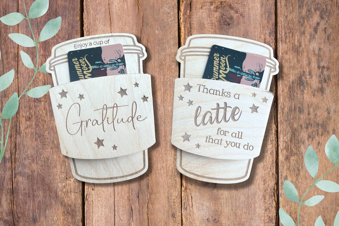 Coffee Cup Gift Card Holder Teacher Appreciation Coffee Gift Gratitude ...