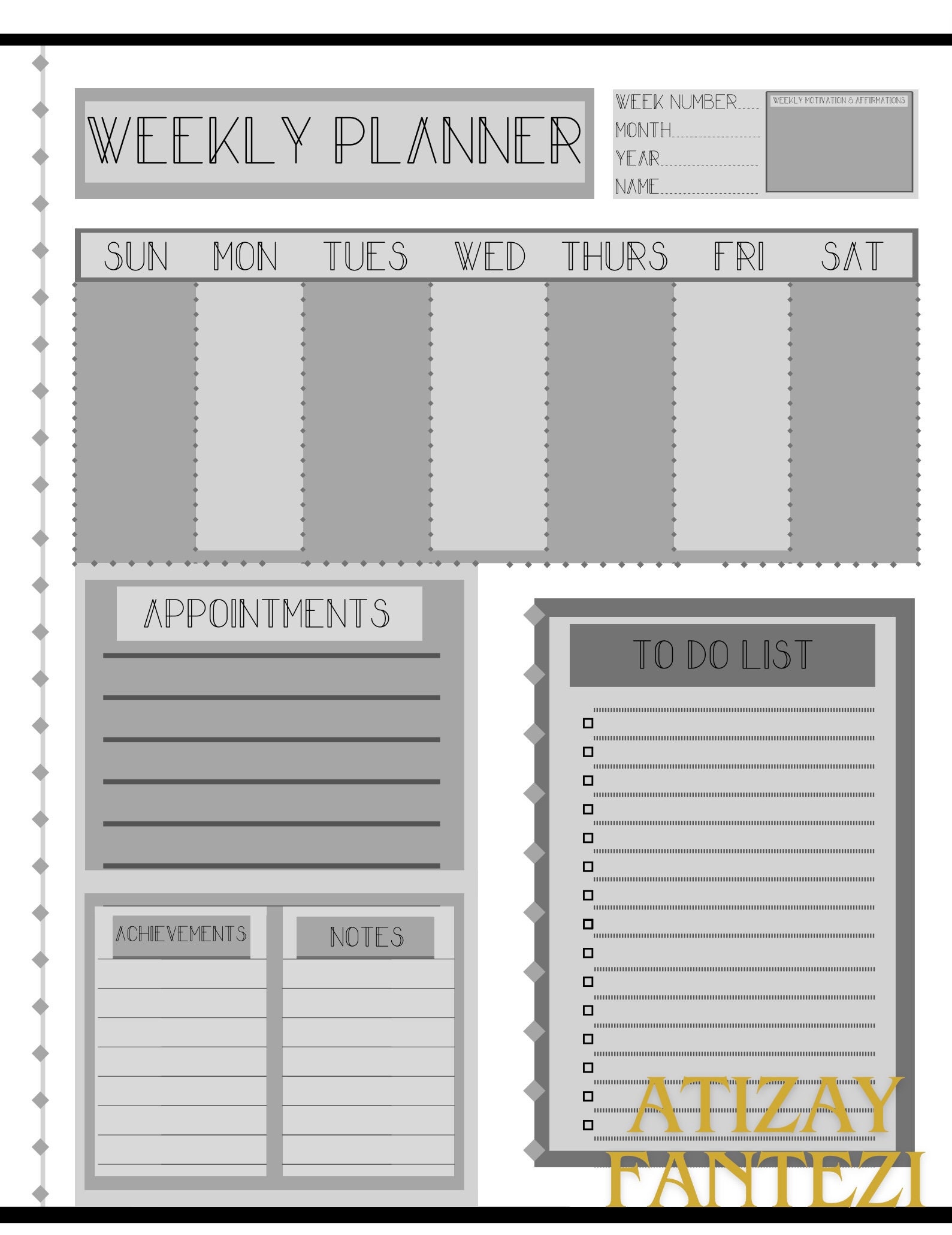 Digital, Checklist, Daily Planner, ADHD Planner, Weekly Planner, Ipad ...
